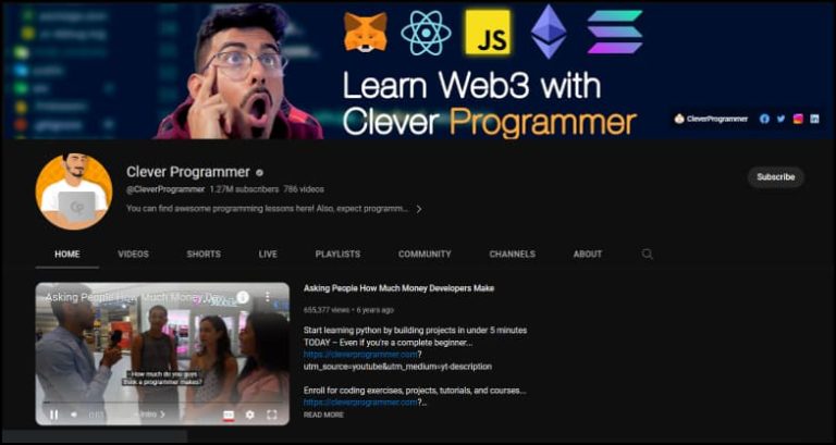 Popular YouTube Channels for Web3 Developers