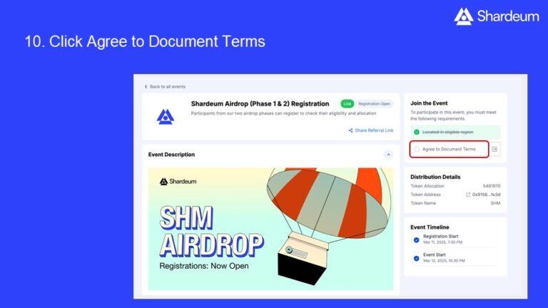 Shardeum (SHM) Airdrop Registration Tutorial | Shardeum